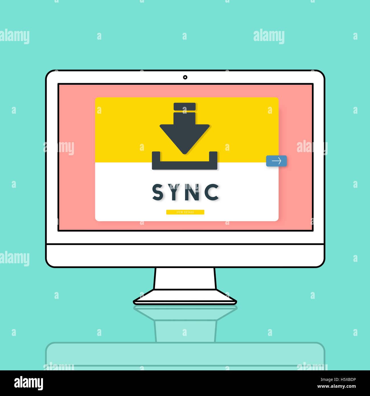 Data Backup Storage SYNC Digital Server Internet Concept Stock Photo ...