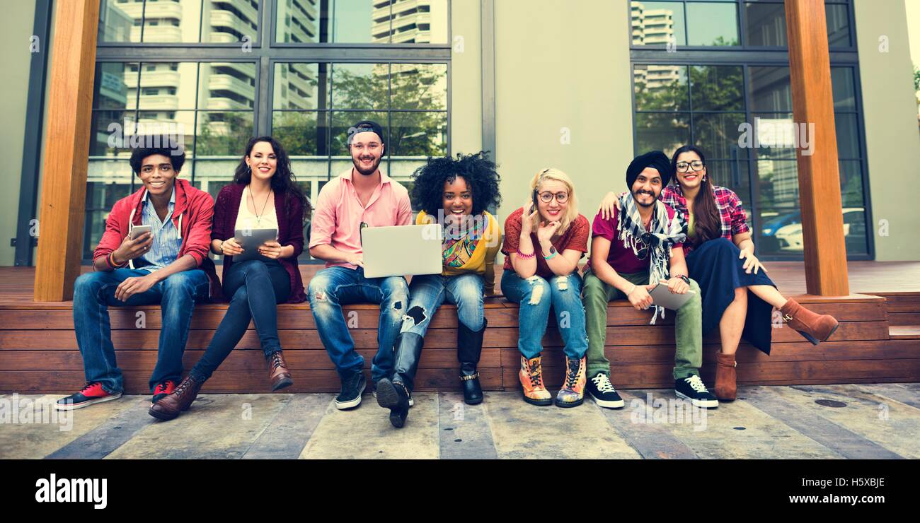 College Students Teamwork Brainstorming Concept Stock Photo - Alamy