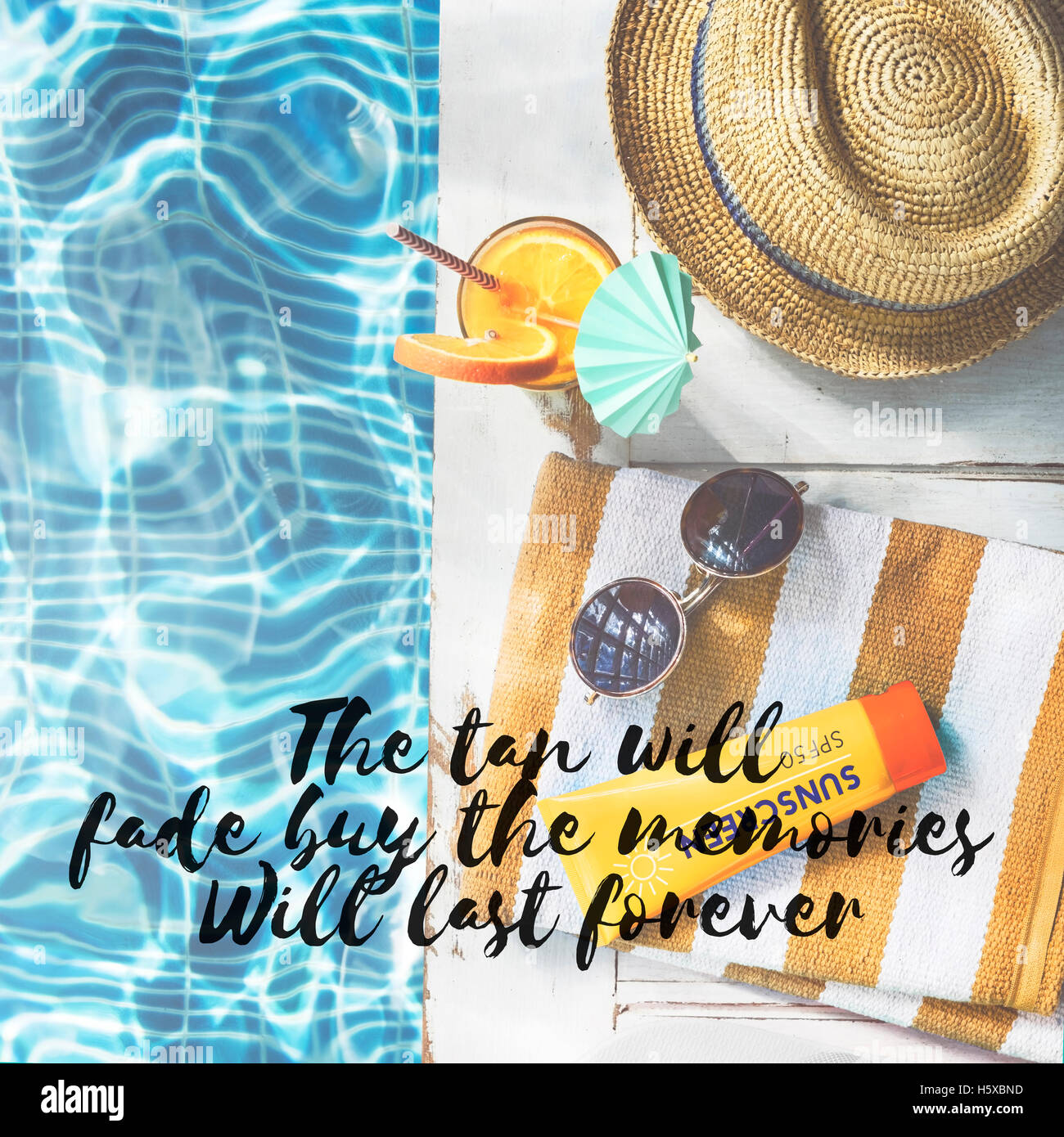 Summer Break Holiday Rest Vacation Concept Stock Photo - Alamy