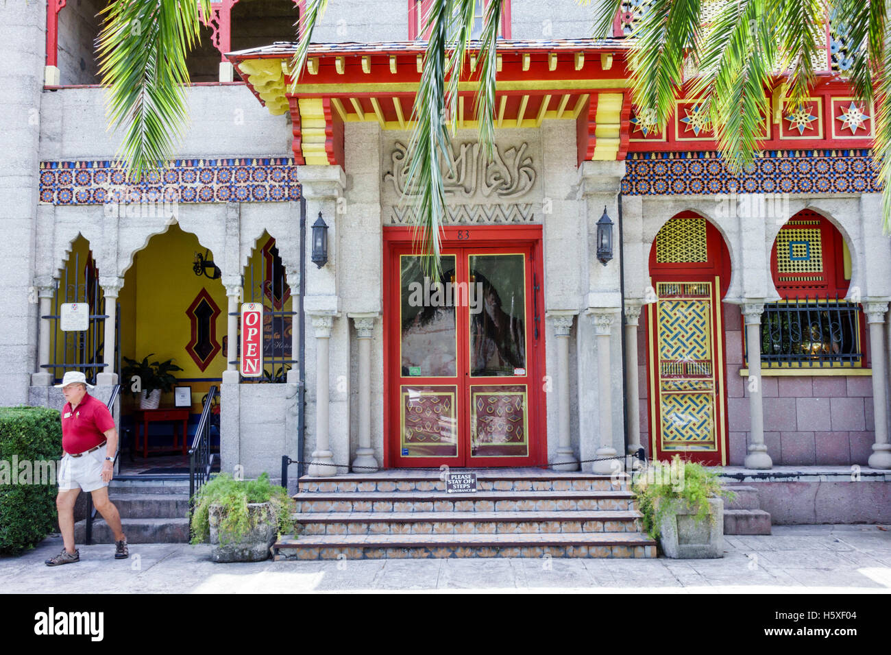 St. Saint Augustine Florida,Villa Zorayda Museum,Moorish Revival,front ...