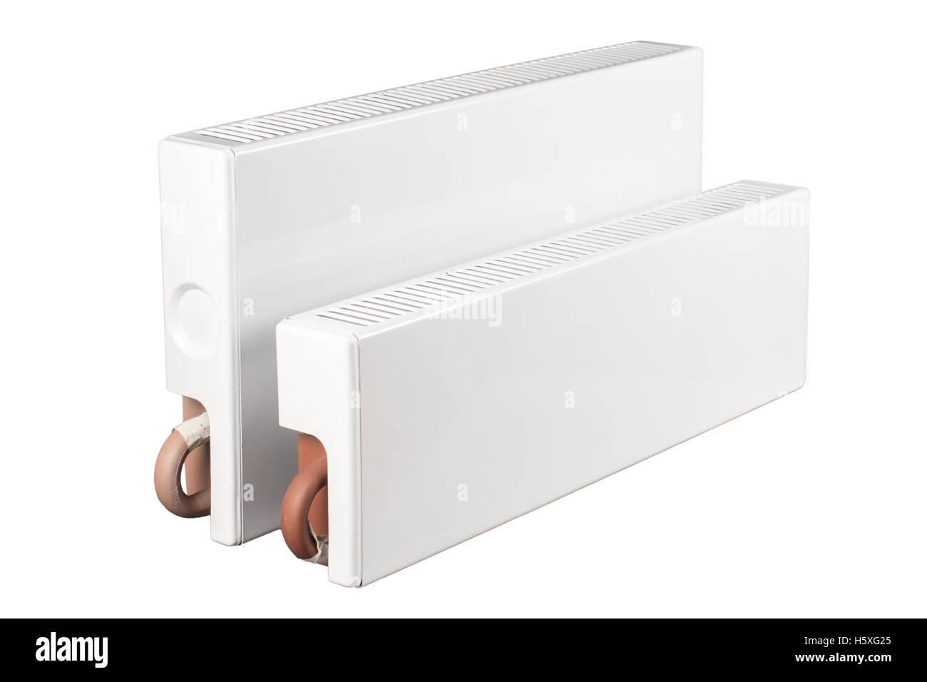 heating battery radiators isolated on white Stock Photo - Alamy
