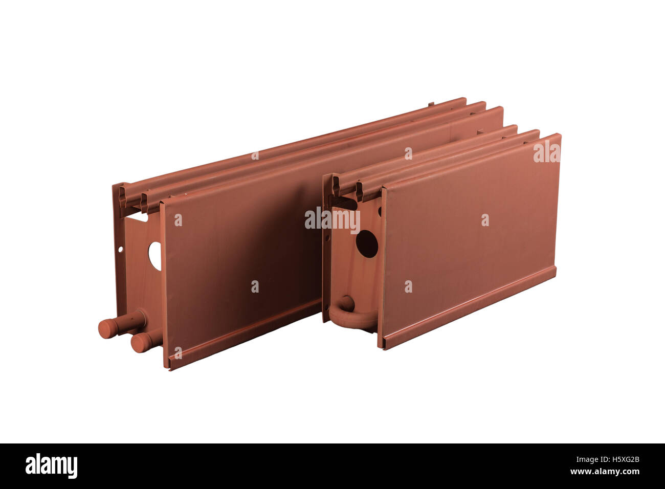 heating battery radiators isolated on white Stock Photo - Alamy