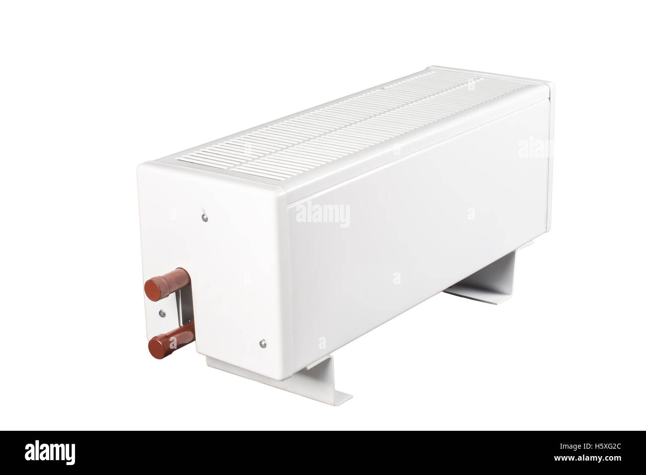 heating battery radiator isolated on white Stock Photo - Alamy