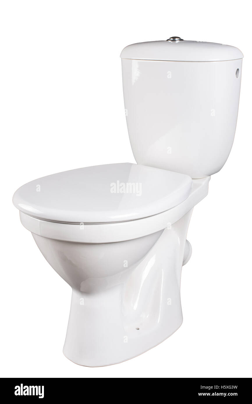 toilet bowl isolated on white Stock Photo - Alamy
