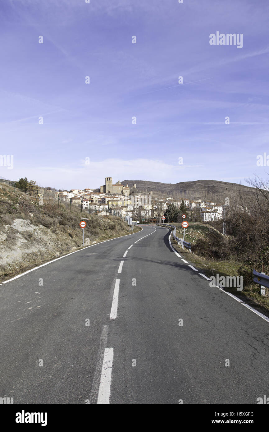 Spanish rural village, detail ancient town in Spain, rural tourism ...