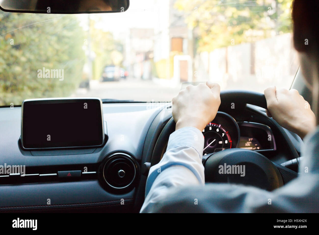Autonomous driving concept background hi-res stock photography and ...