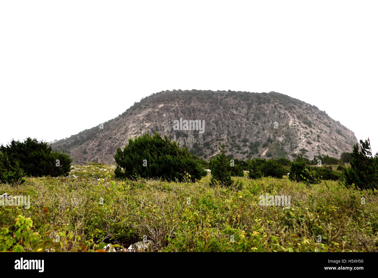 The Devil's Cauldron, one of Ascension's volcanic vents, taken from the ...