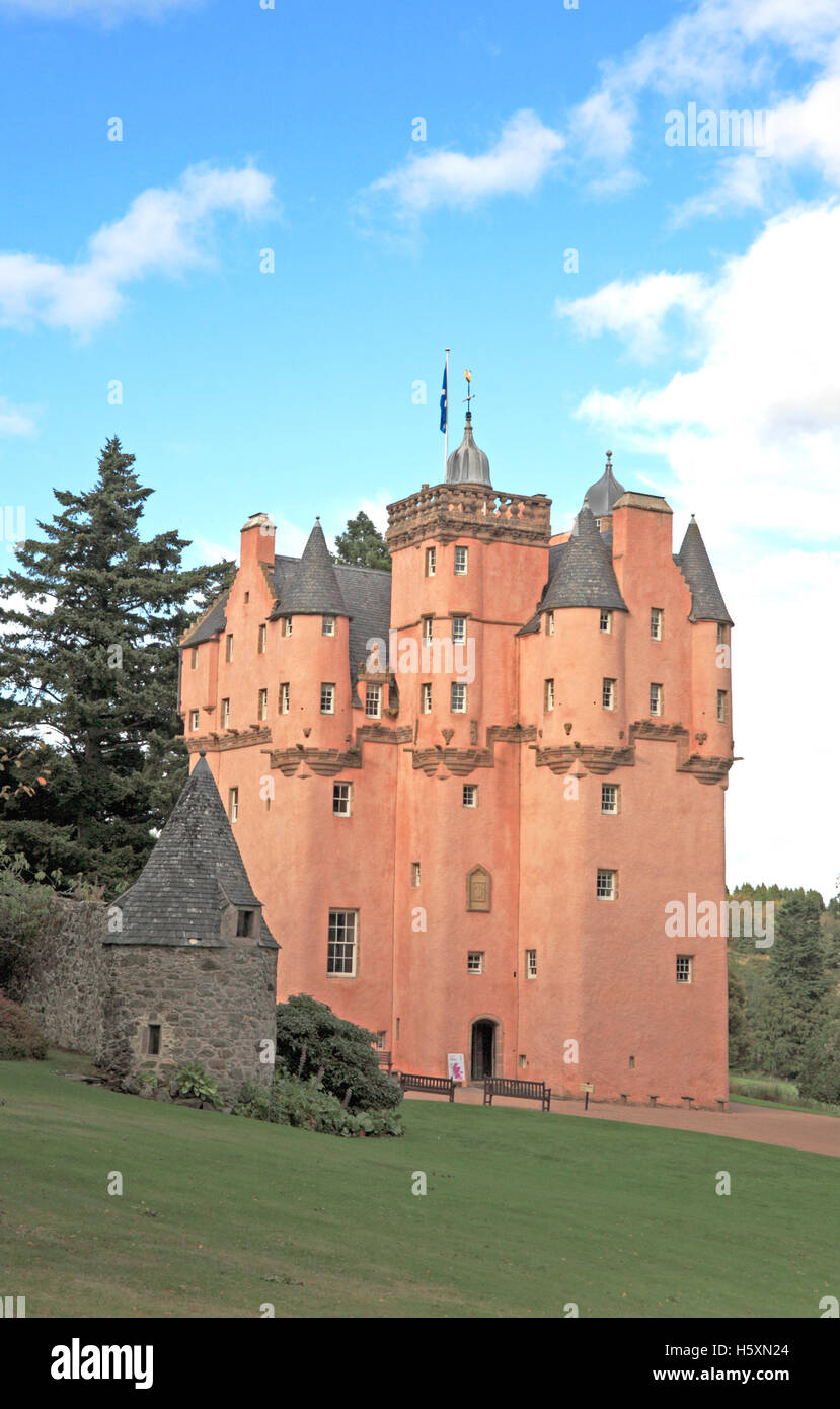 A view of Craigievar Castle, near Alford, Aberdeenshire, Scotland ...