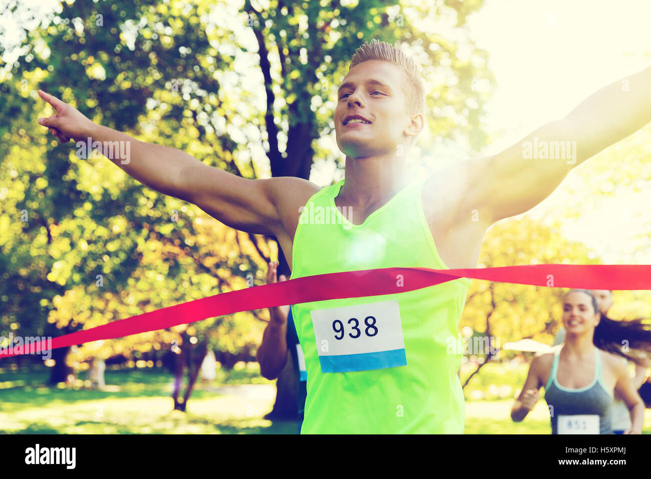 Teenage runner finish running race hi-res stock photography and images ...
