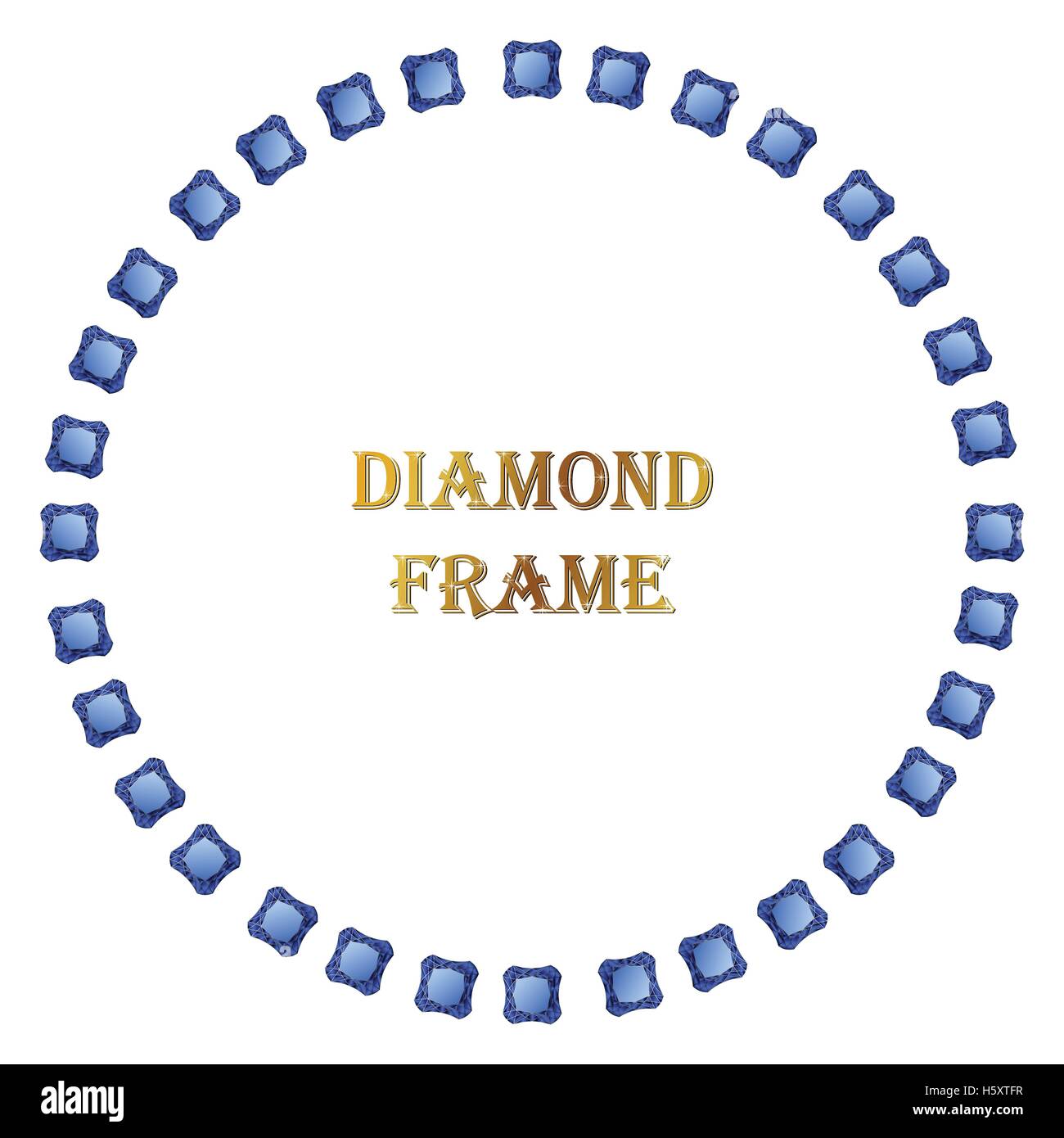 Diamonds round frame Stock Vector Image & Art - Alamy