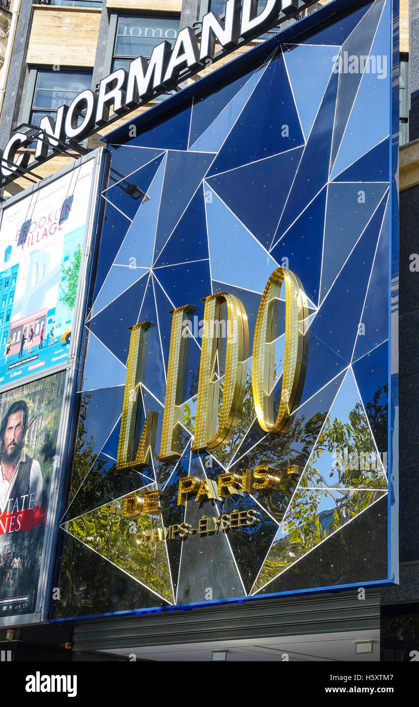 World famous Lido Club in Paris - French Cabaret Stock Photo - Alamy