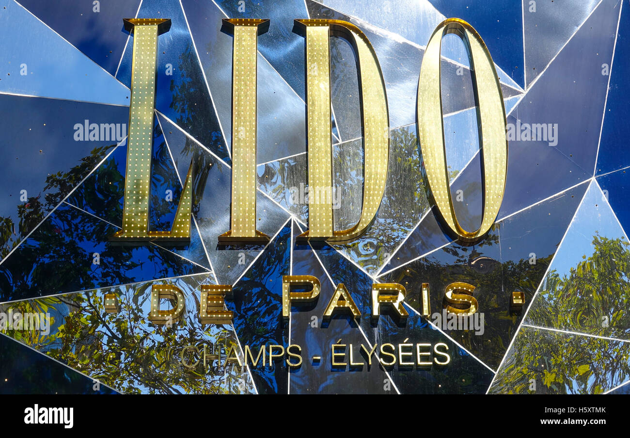 World famous Lido Club in Paris - French Cabaret Stock Photo - Alamy