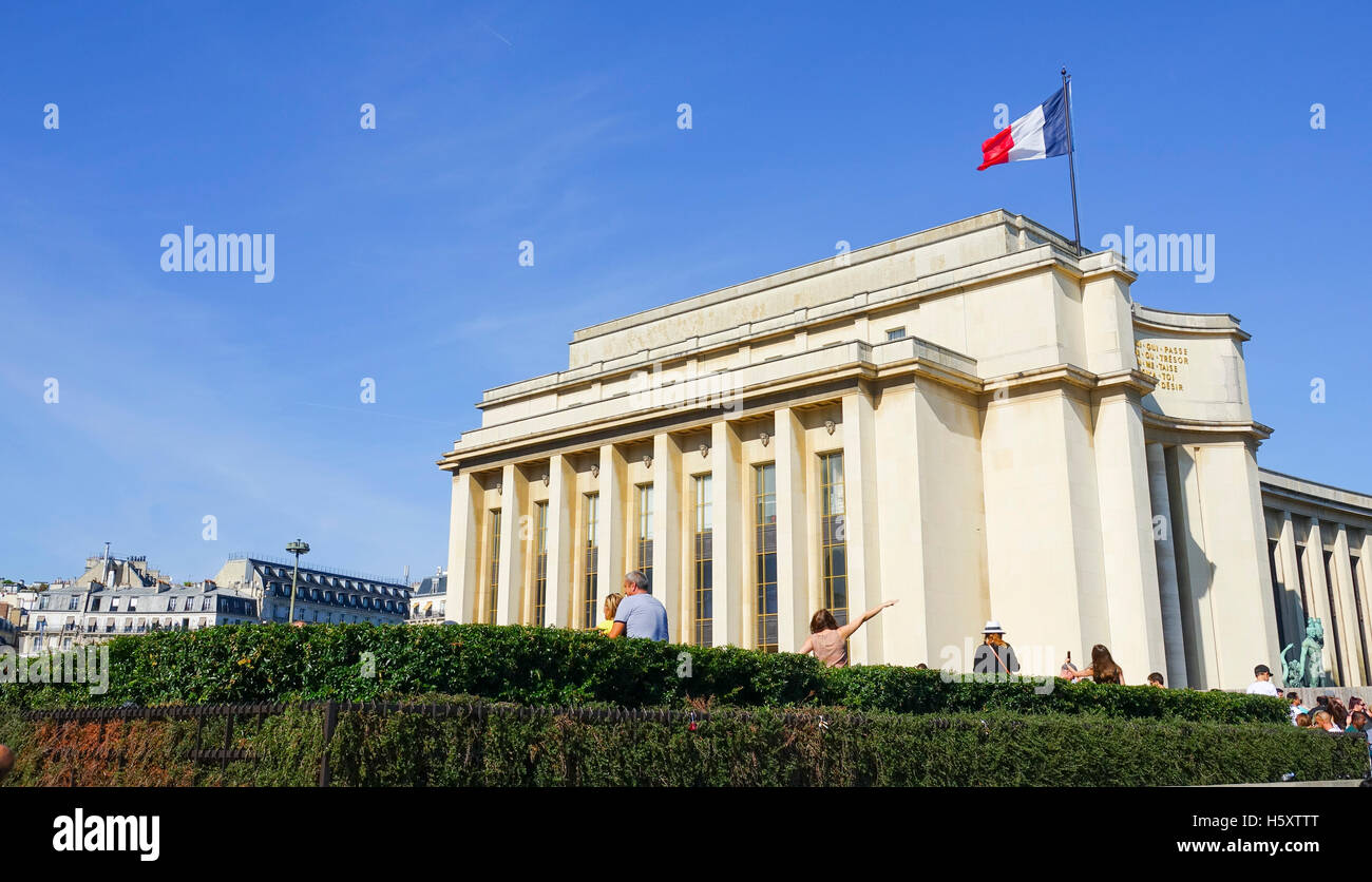 The buildings at Trocadero Square in Paris Stock Photo - Alamy