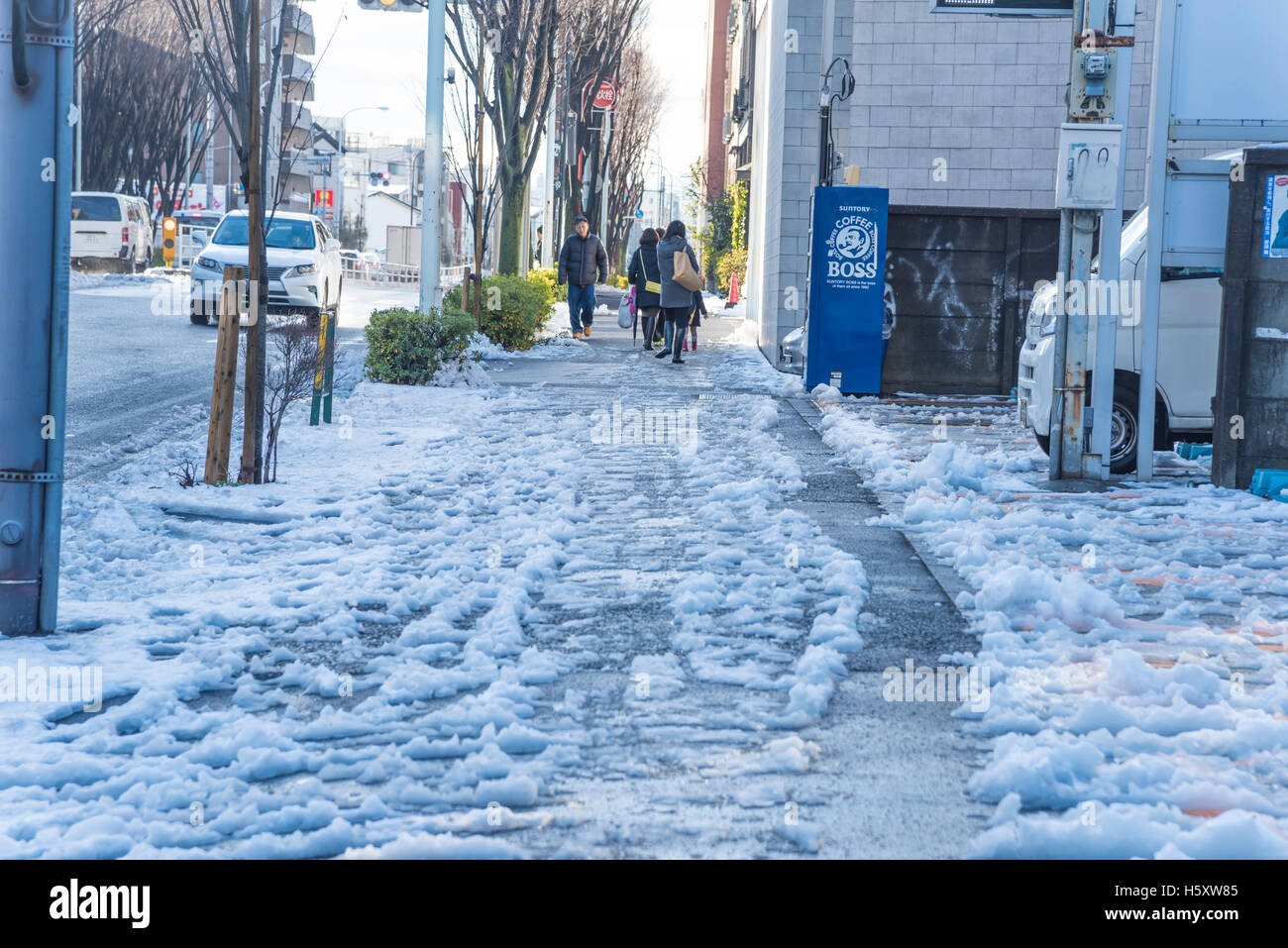 Snowy day, Shibuya-Ku,Tokyo,Japan Stock Photo - Alamy