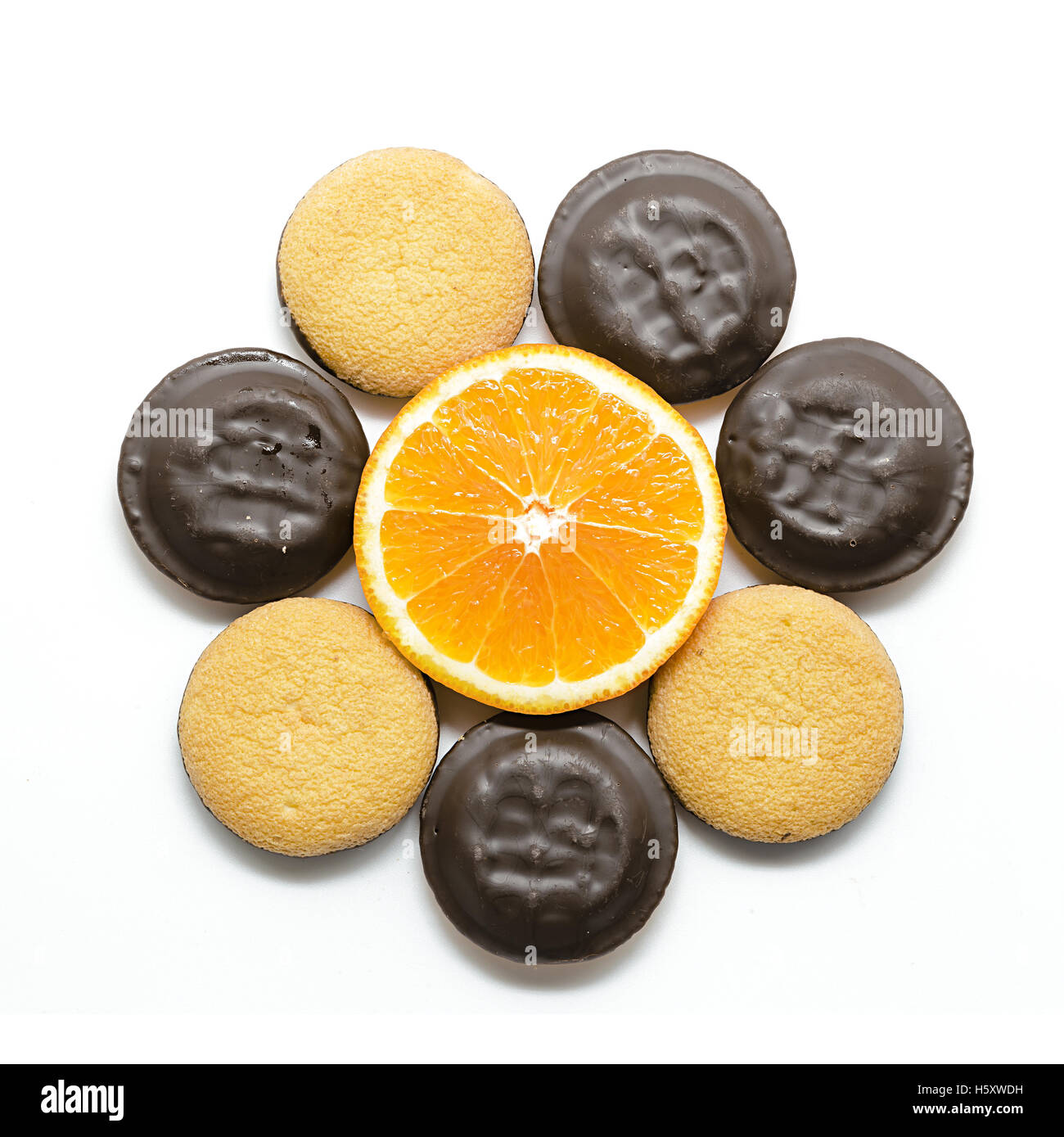 Cookies dark chocolate orange marmalade hi-res stock photography and ...