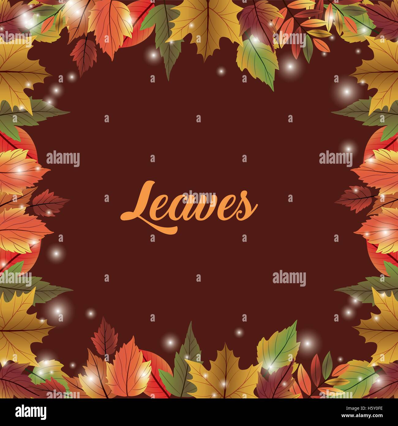 Leaves of autumn season design Stock Vector Image & Art - Alamy