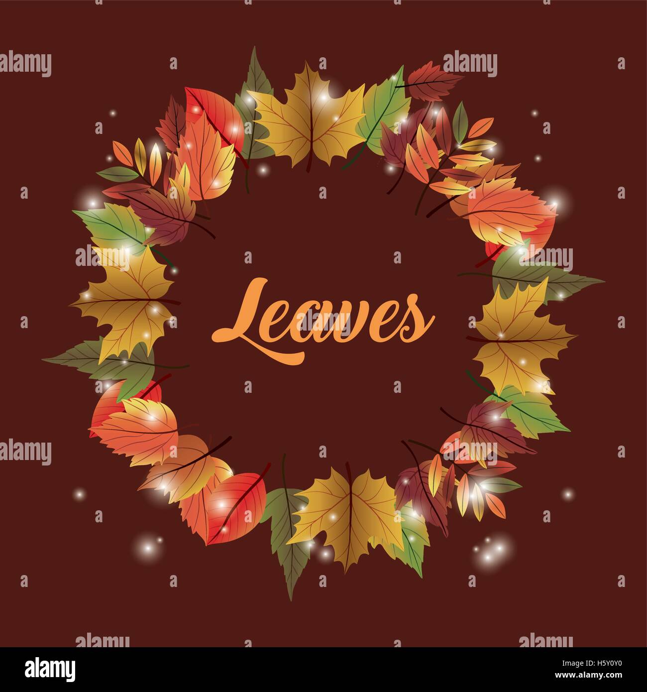 Leaves of autumn season design Stock Vector Image & Art - Alamy