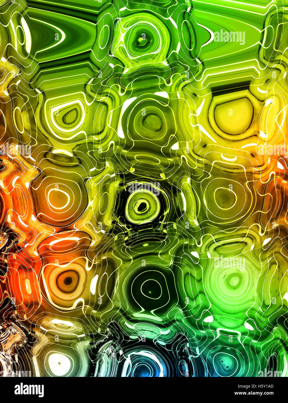 graphic design illustration of notes and note lines in circle structure ...