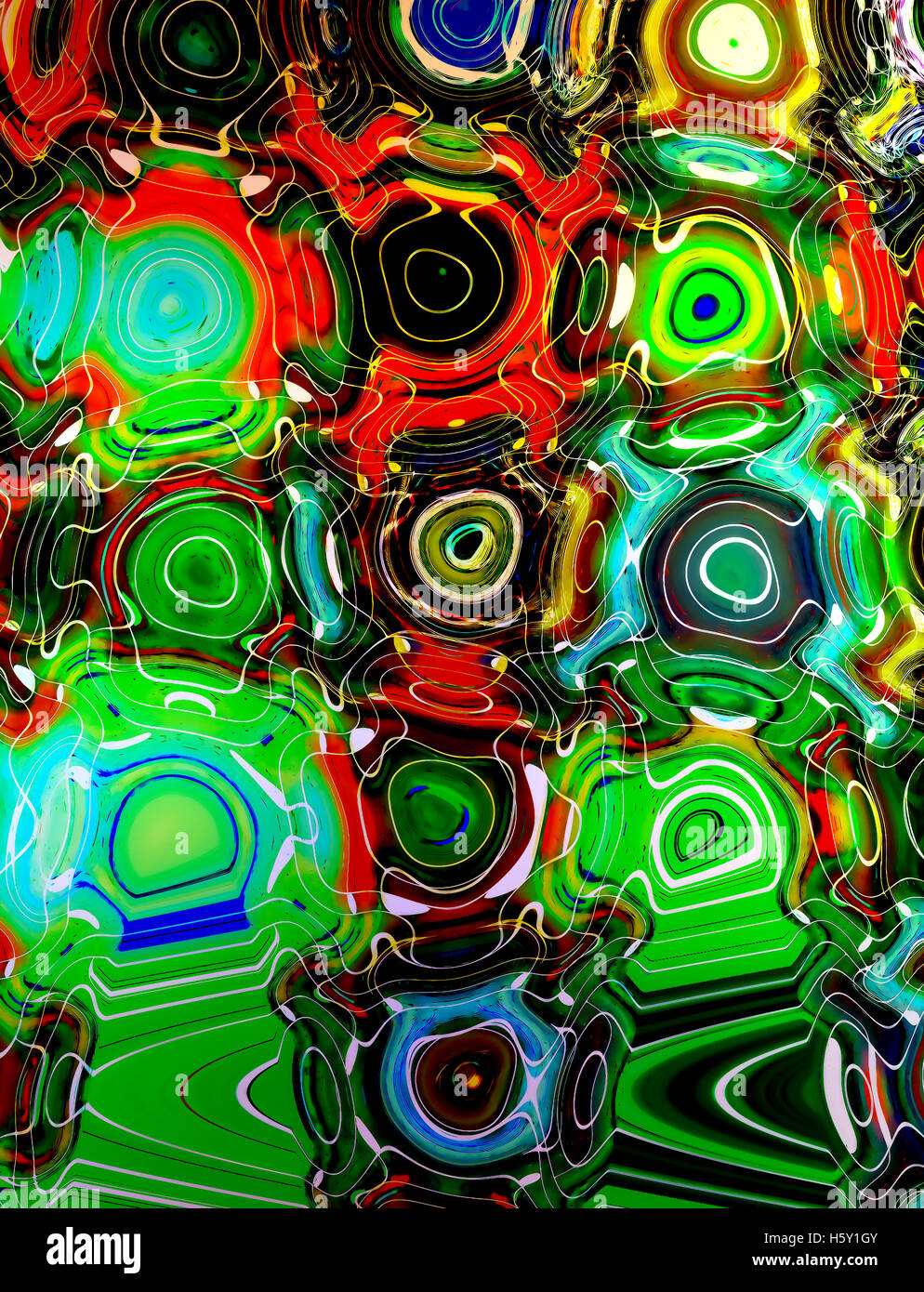 graphic design illustration of notes and note lines in circle structure ...