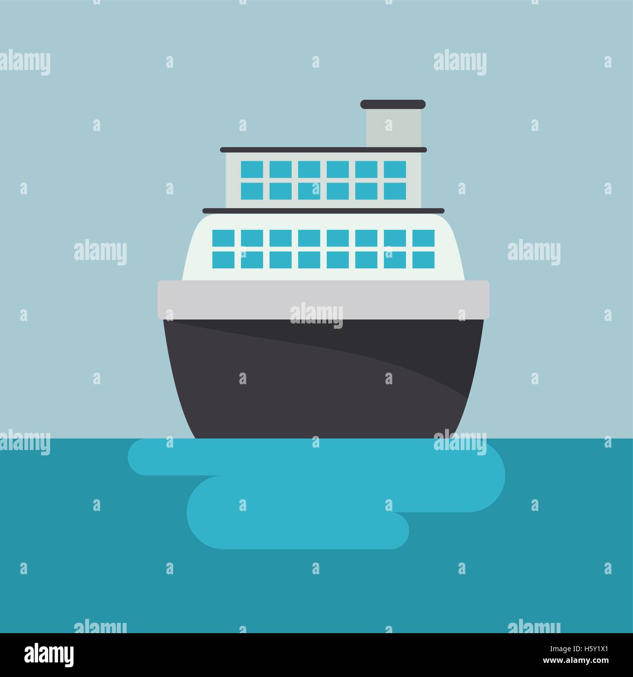 Ship vehicle and sea design Stock Vector Image & Art - Alamy