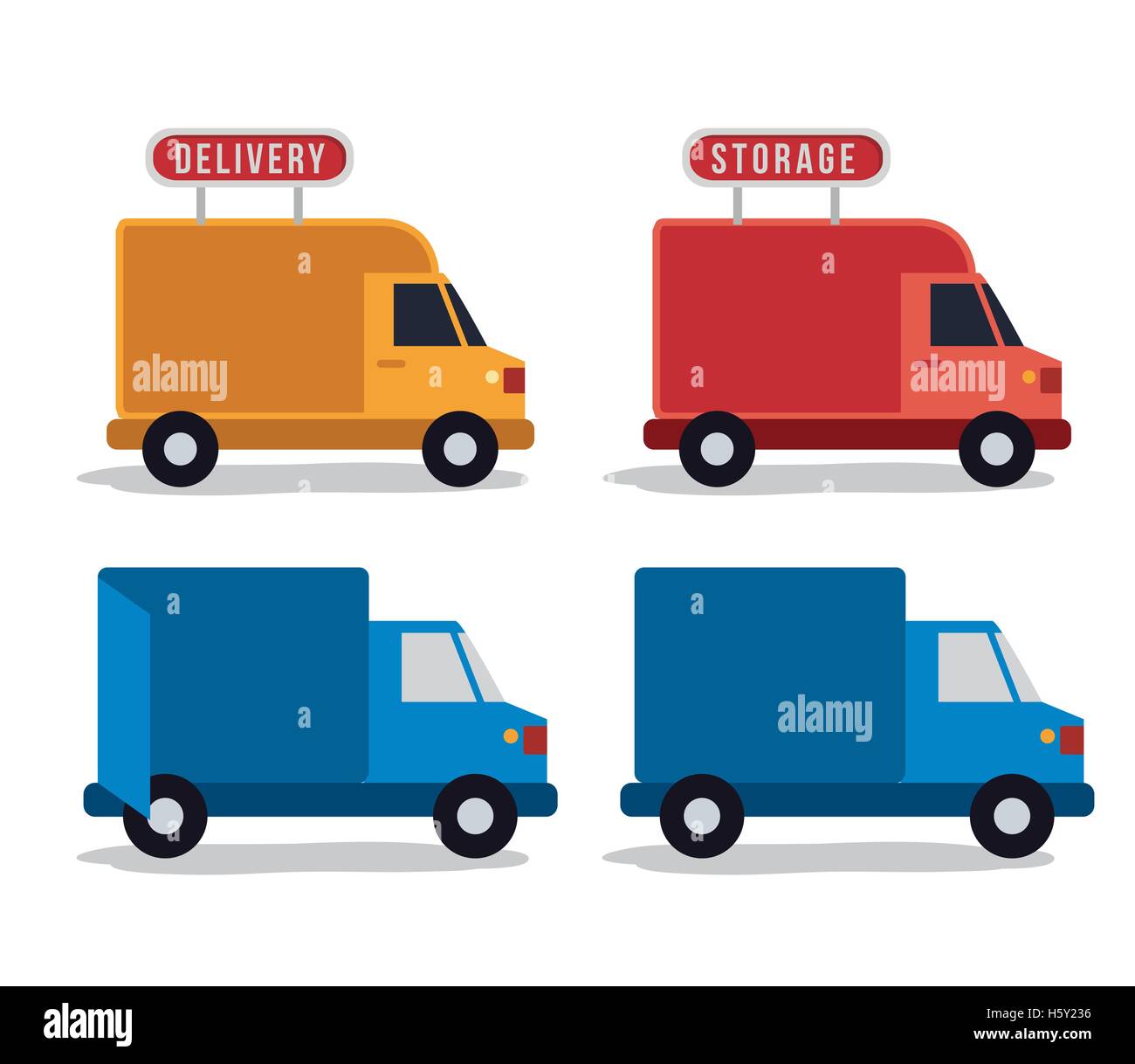 Truck of delivery and storage concept Stock Vector Image & Art - Alamy