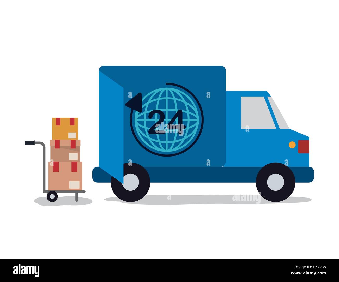 Truck of delivery and storage concept Stock Vector Image & Art - Alamy
