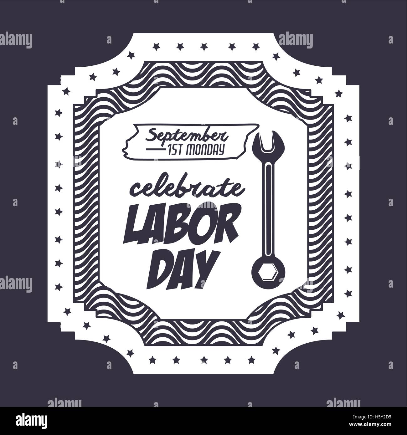 Label of labor day design Stock Vector Image & Art - Alamy