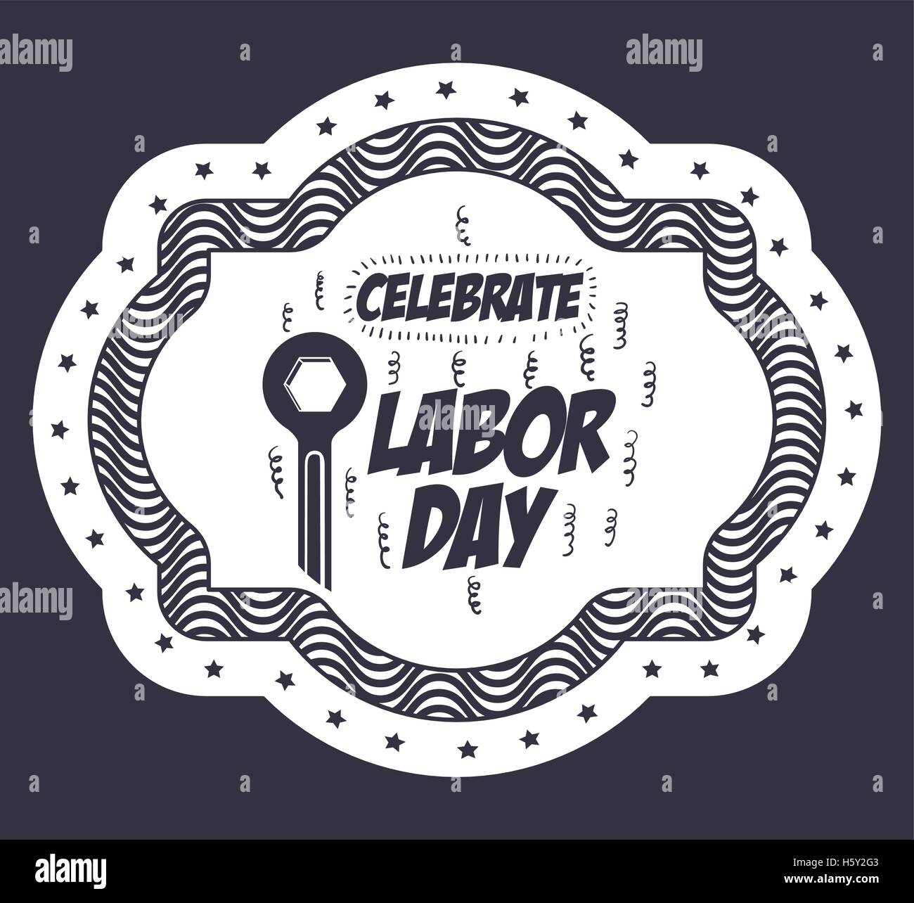 Label of labor day design Stock Vector Image & Art - Alamy