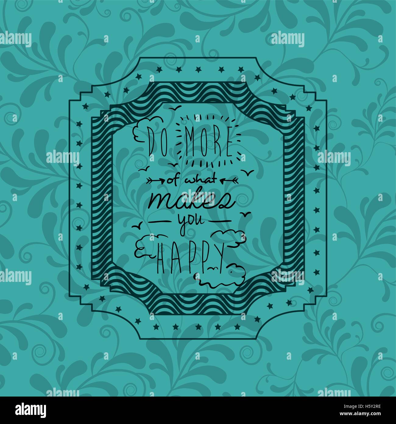 Attitude phrase inside frame design Stock Vector Image & Art - Alamy