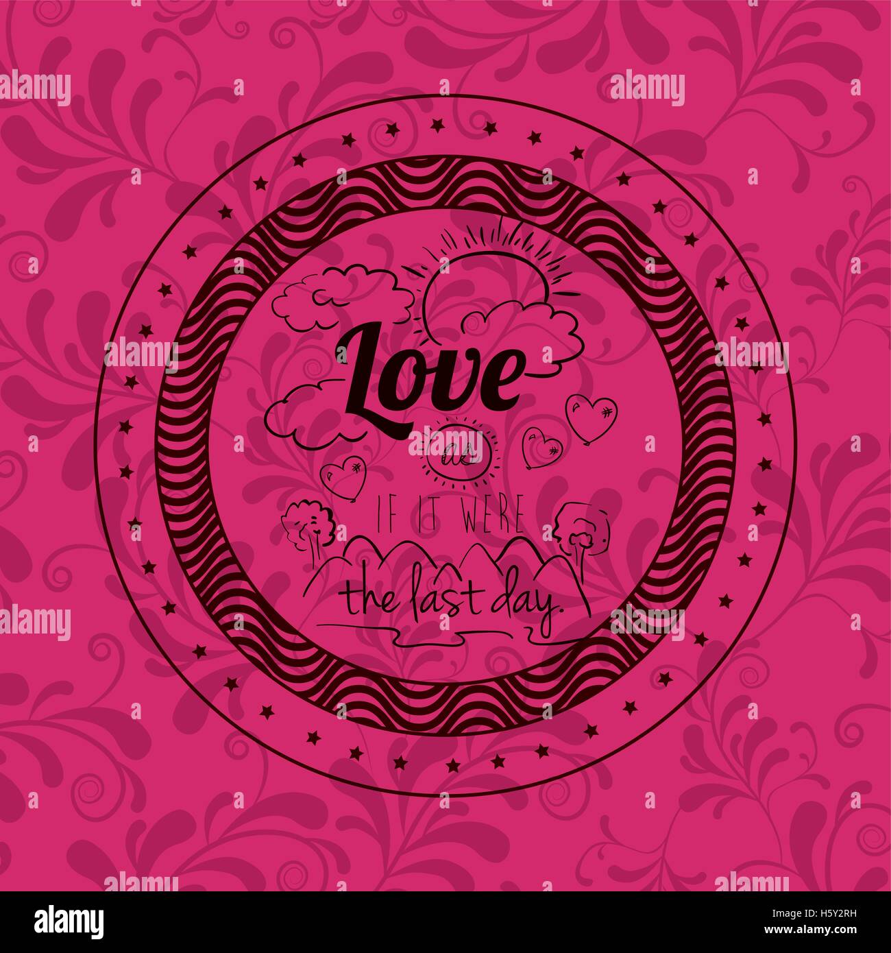 Attitude phrase inside frame design Stock Vector Image & Art - Alamy