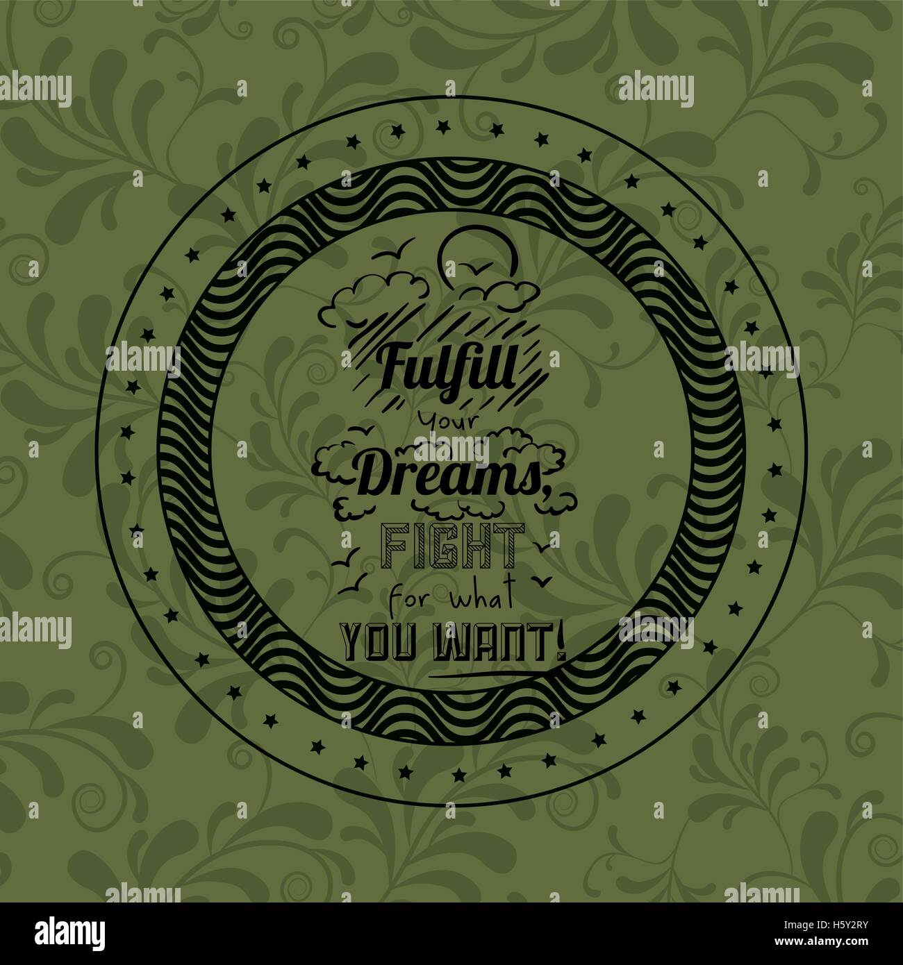 Attitude phrase inside frame design Stock Vector Image & Art - Alamy