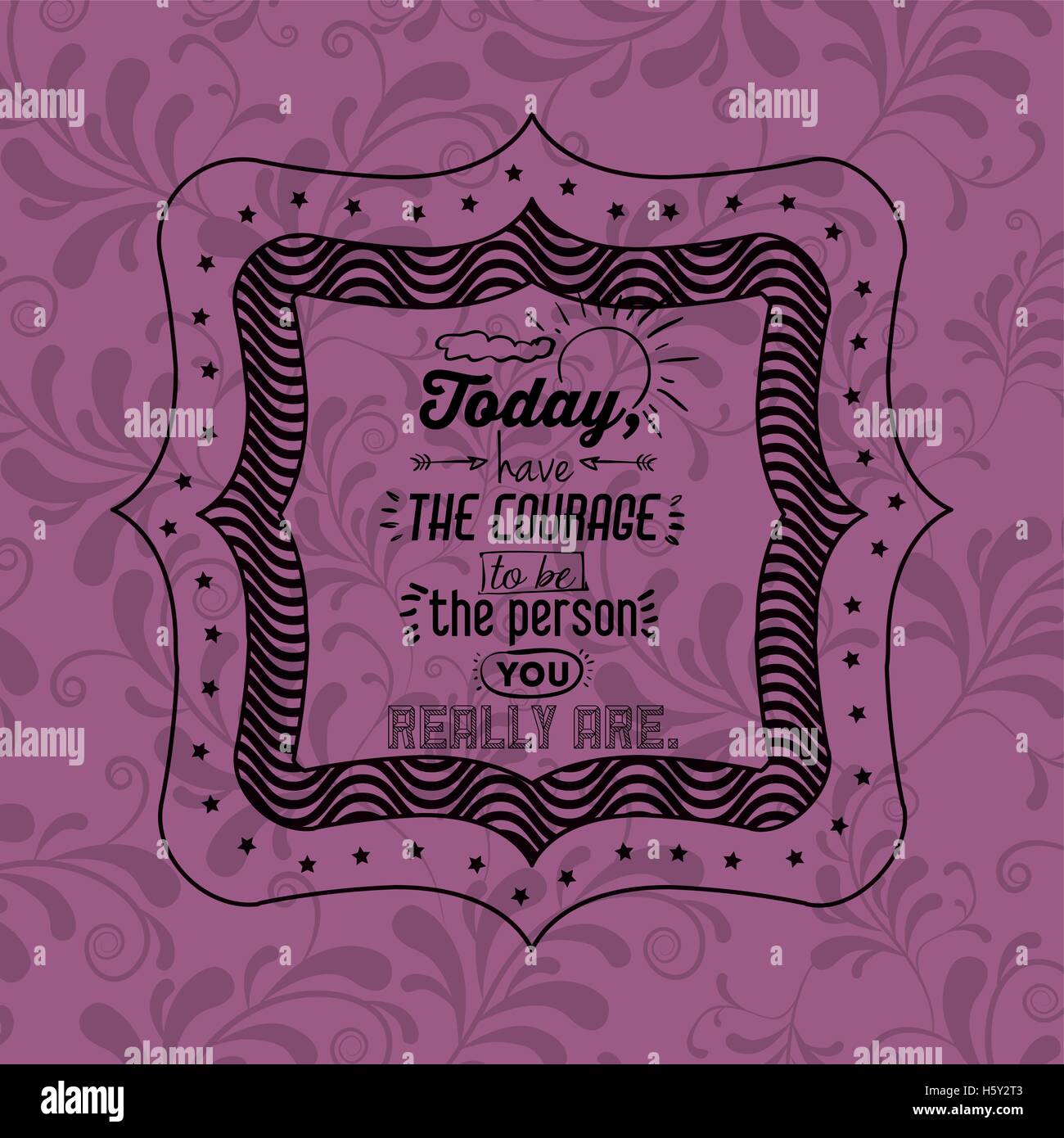 Attitude phrase inside frame design Stock Vector Image & Art - Alamy