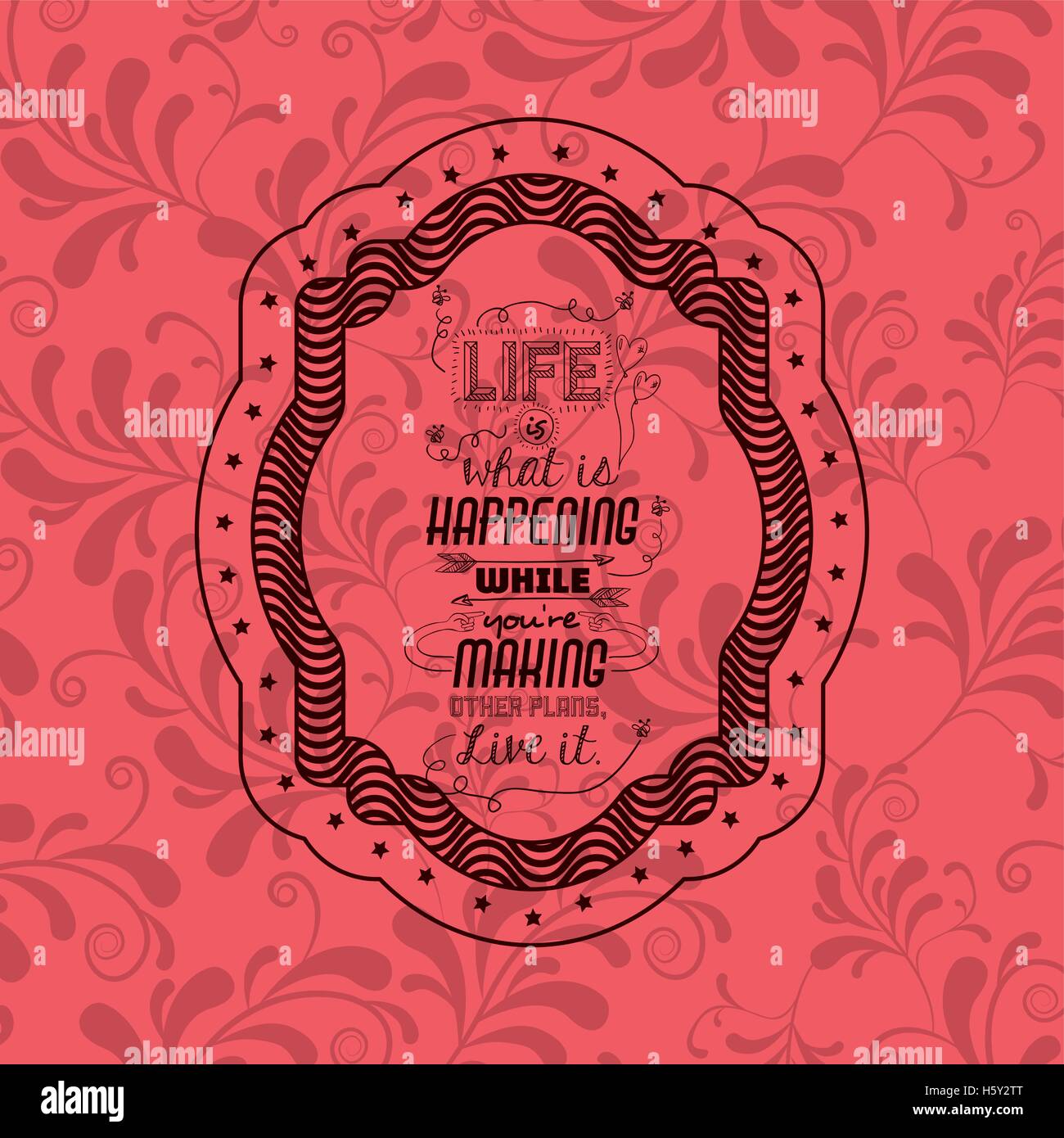 Attitude phrase inside frame design Stock Vector Image & Art - Alamy