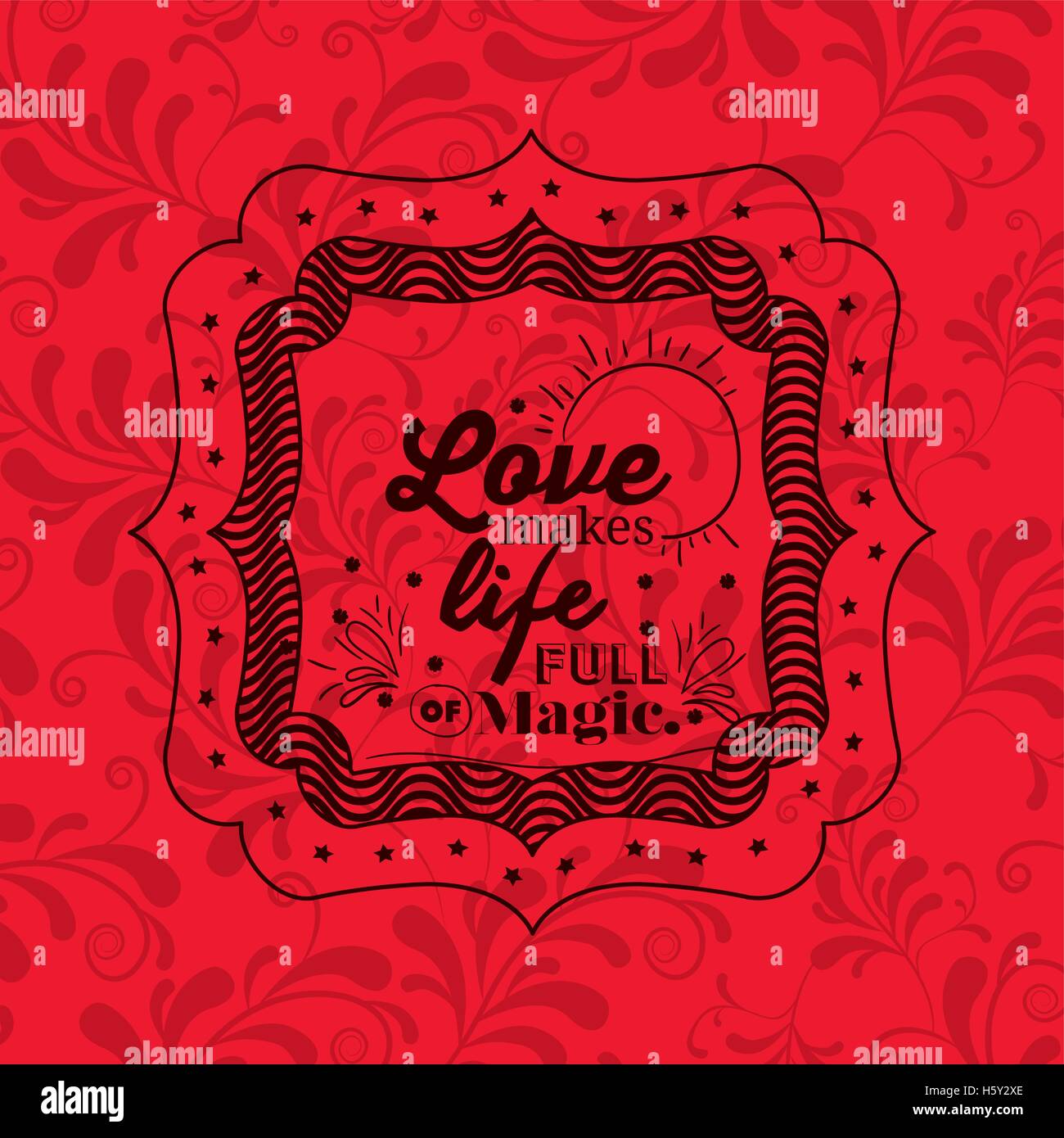 Attitude phrase inside frame design Stock Vector Image & Art - Alamy