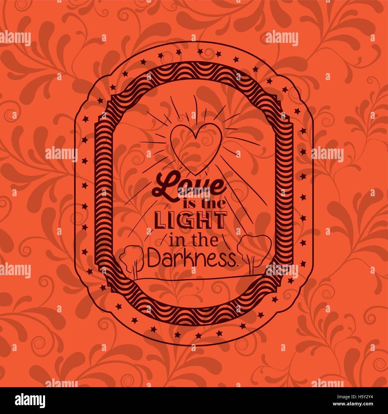 Attitude phrase inside frame design Stock Vector Image & Art - Alamy