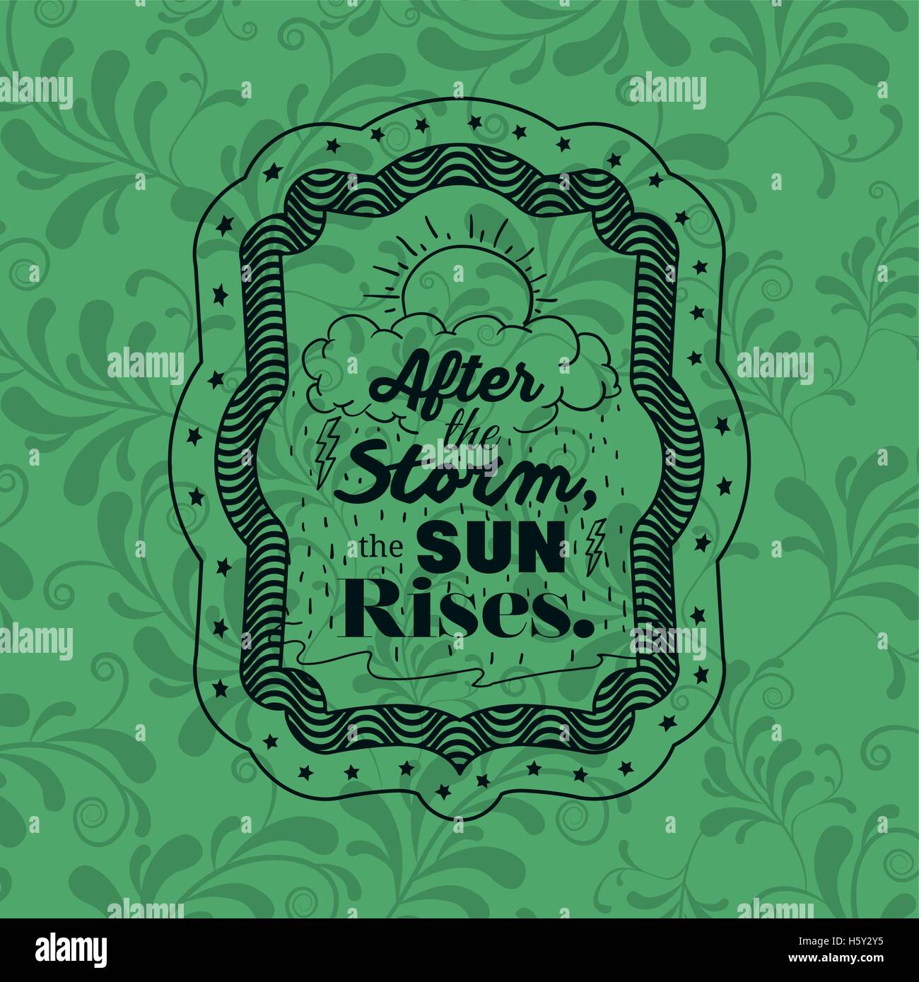 Attitude phrase inside frame design Stock Vector Image & Art - Alamy