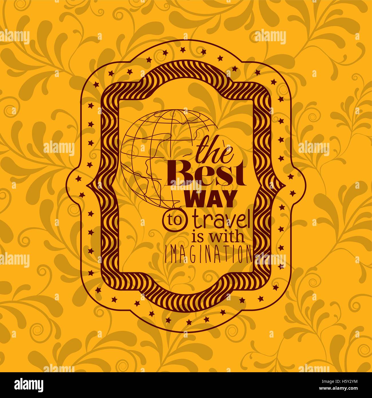 Attitude phrase inside frame design Stock Vector Image & Art - Alamy