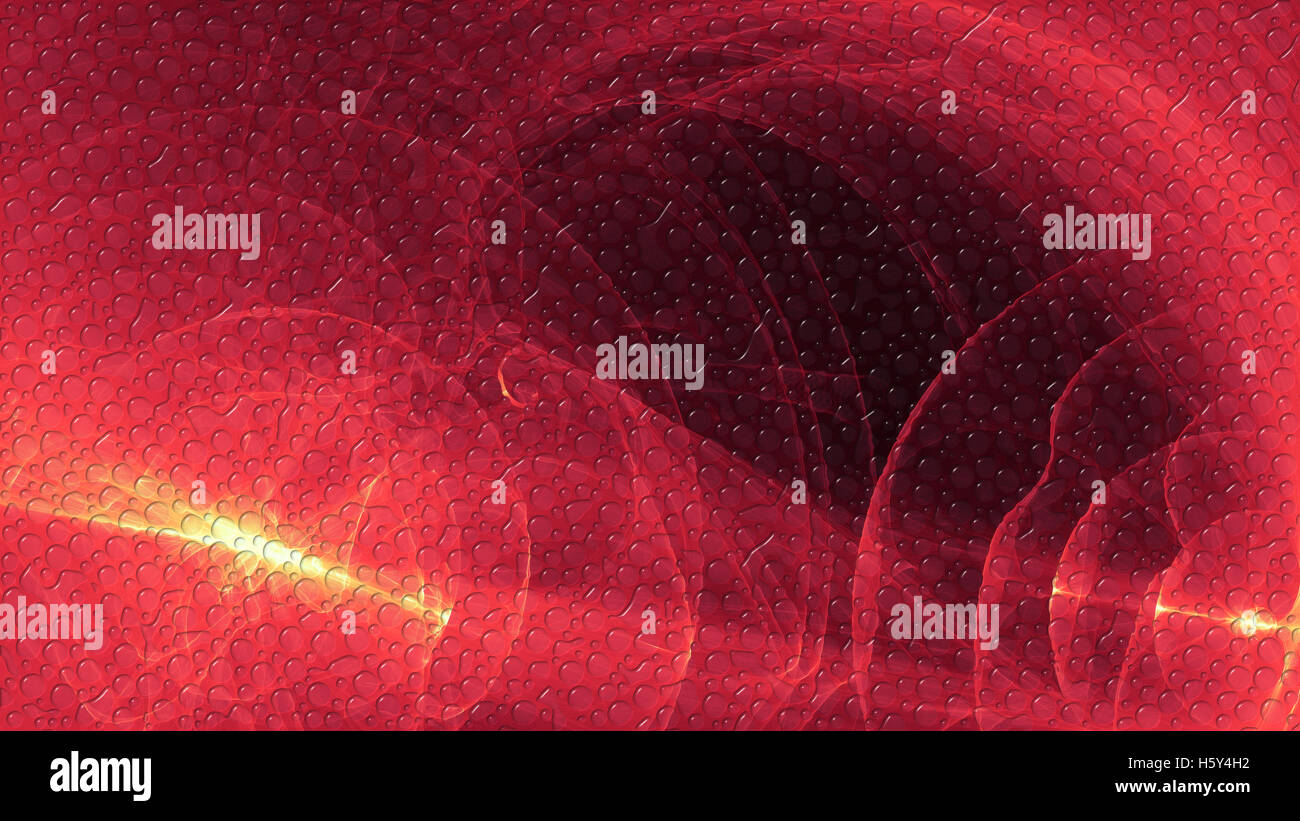glowing red curved lines over dark Abstract Background space universe ...