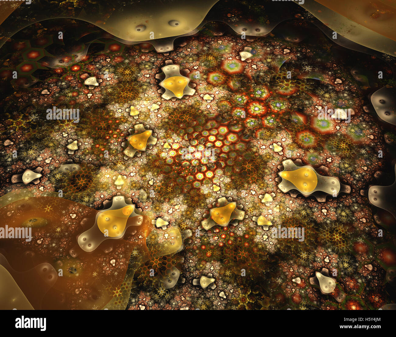 glowing geometric shapes over dark Abstract Background space universe ...