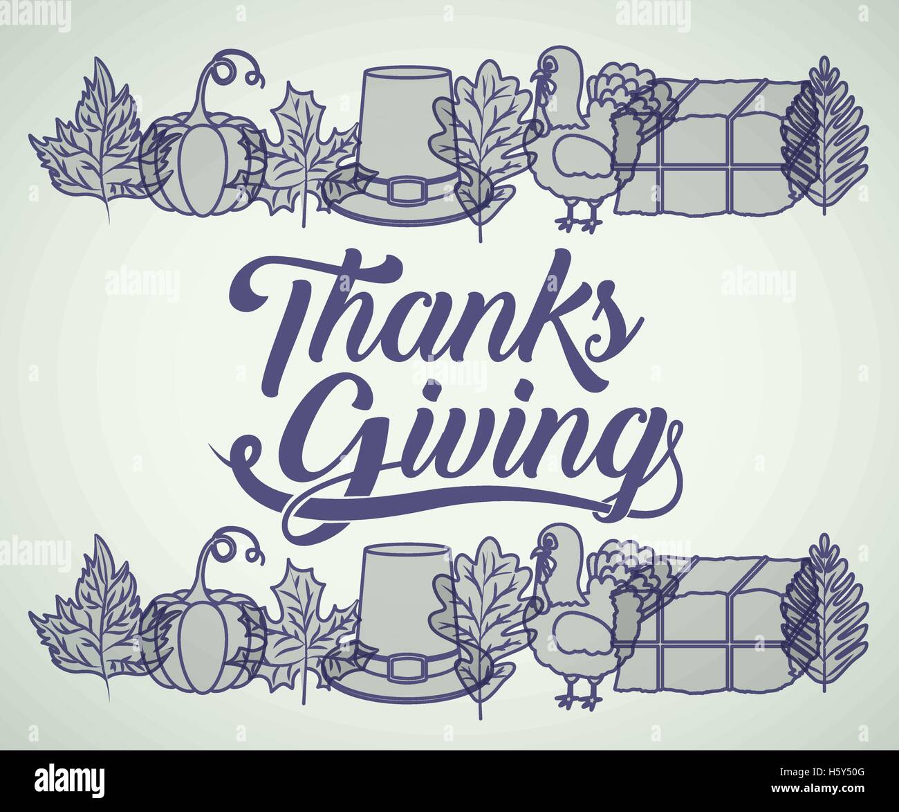 Thanks given icon set design Stock Vector Image & Art - Alamy