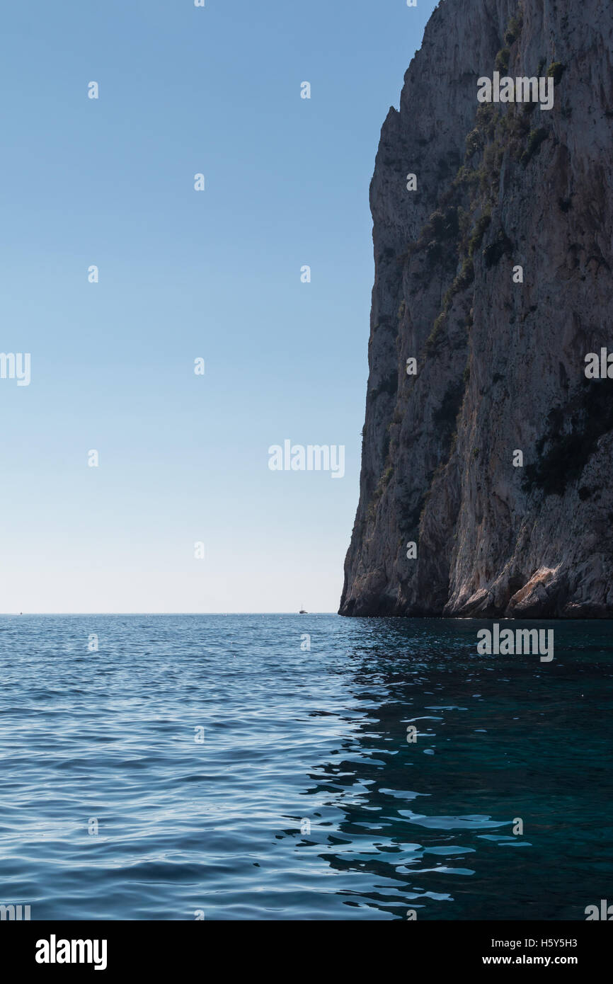 Sardinia Coastline: Rocks and Cliffs near Sea, Italy Stock Photo - Alamy