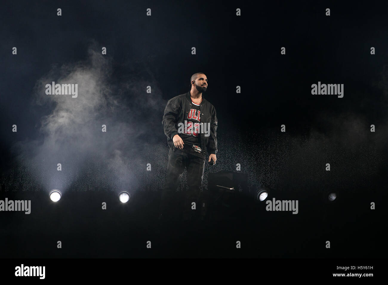 Rapper Aubrey Graham aka Drake performs at the United Center on October ...