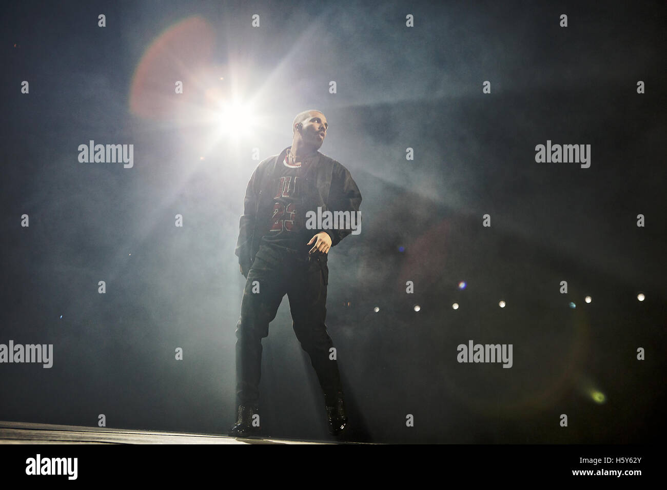 Rapper Aubrey Graham aka Drake performs at the United Center on October ...
