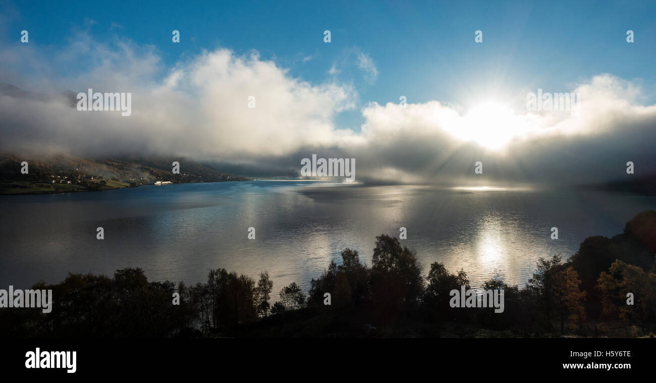 Beautiful fog morning sun hi-res stock photography and images - Alamy