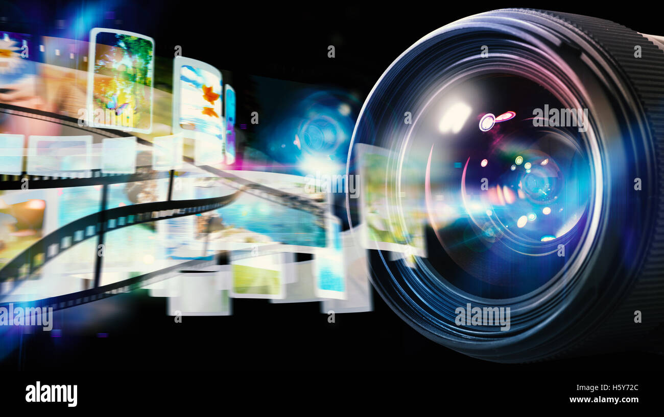 Professional camera lens Stock Photo - Alamy