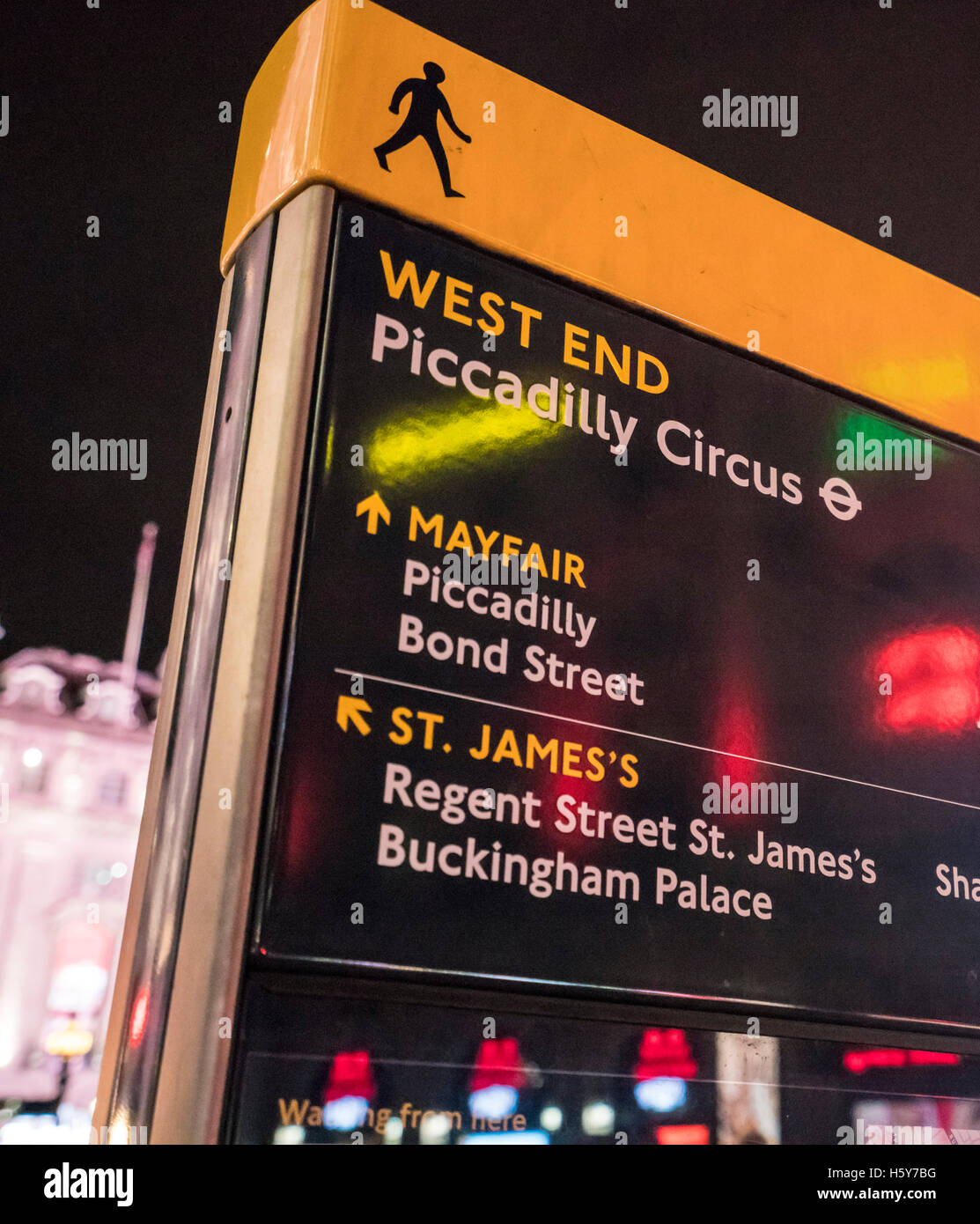 Piccadilly Circus sign LONDON, ENGLAND - FEBRUARY 22, 2016 Stock Photo ...