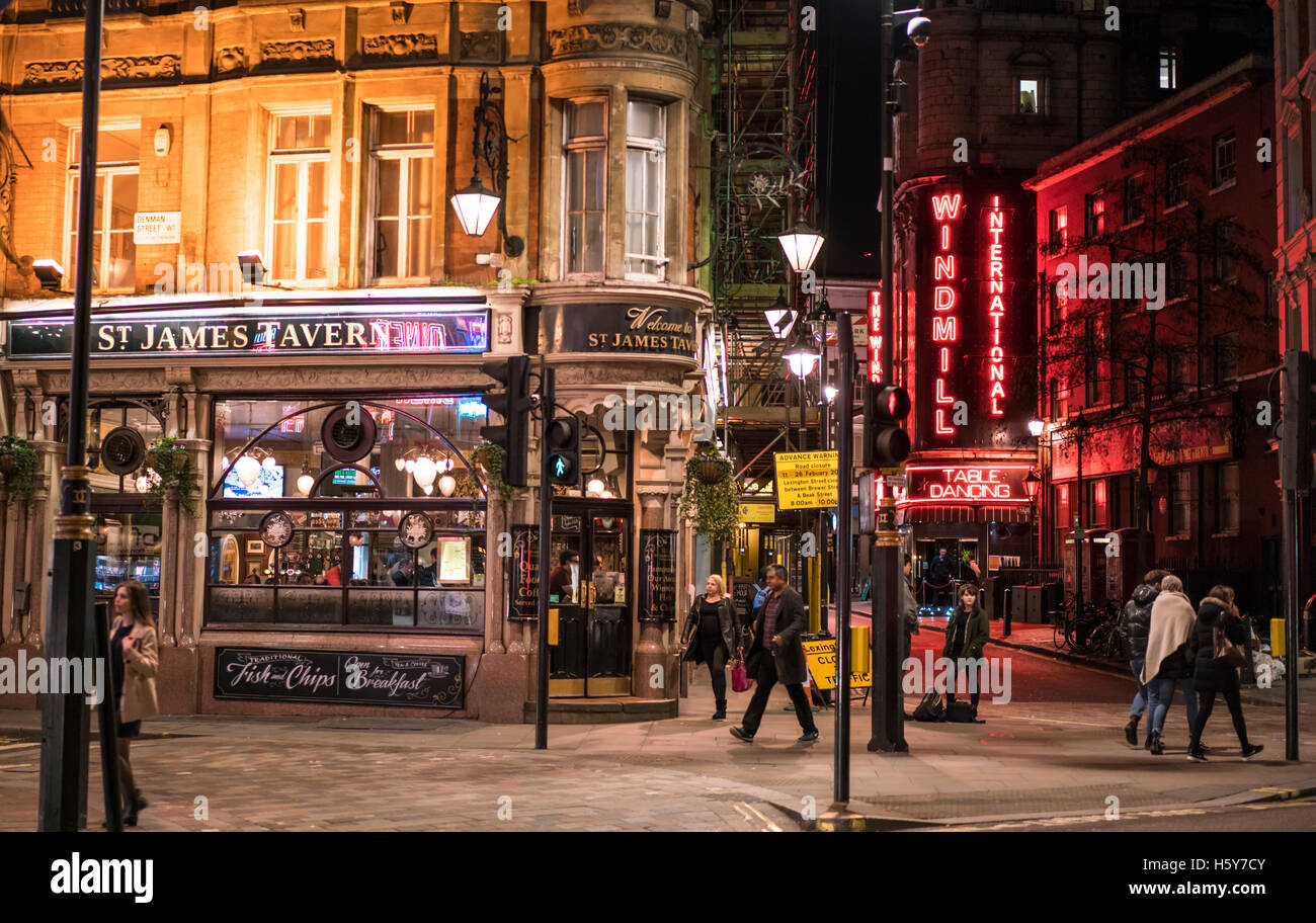 Famous Windmill Table Dance Bar at London West End - Soho LONDON ...