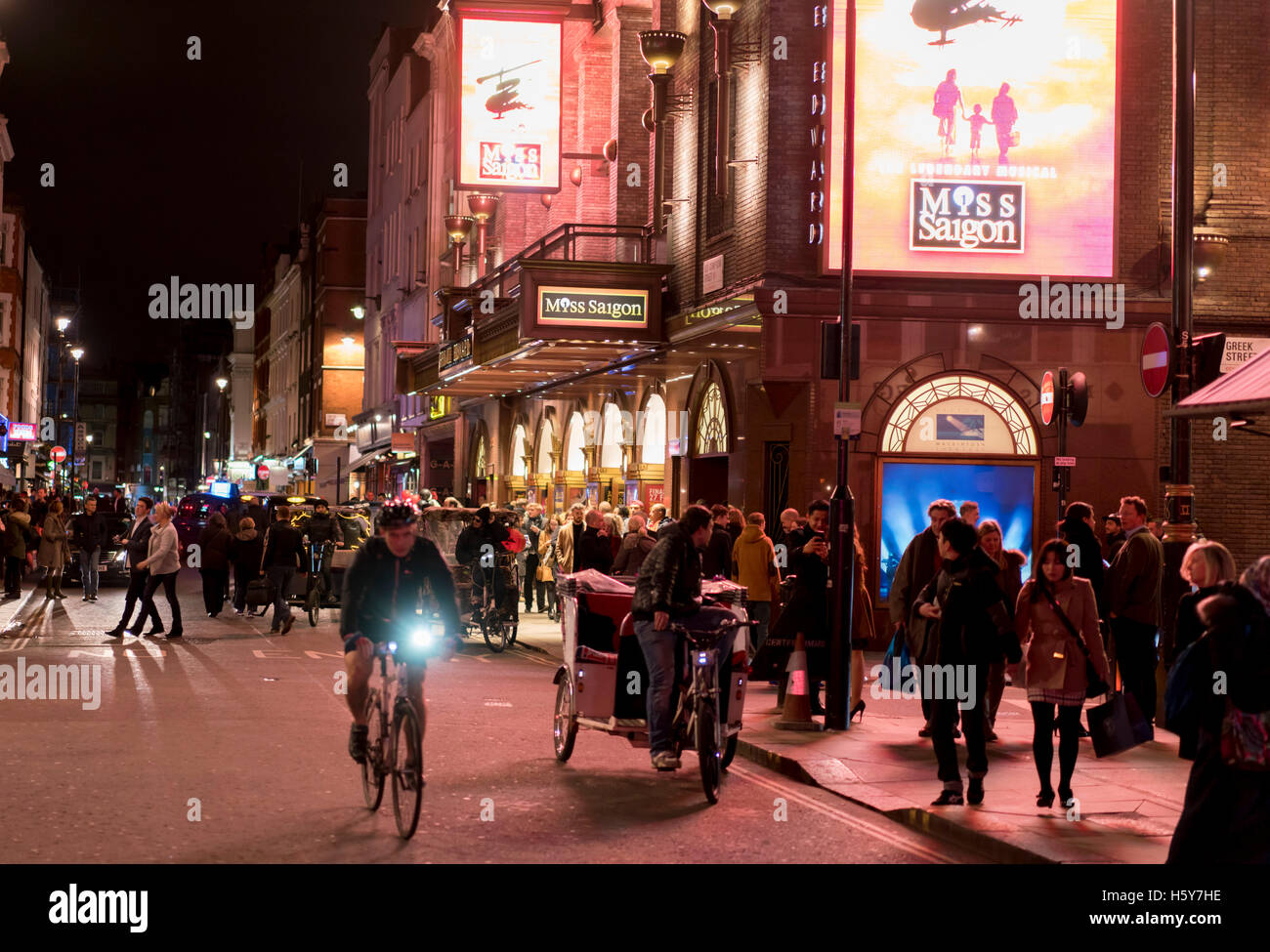 Prince Edward Theatre playing Miss Saigon in Soho LONDON, ENGLAND ...