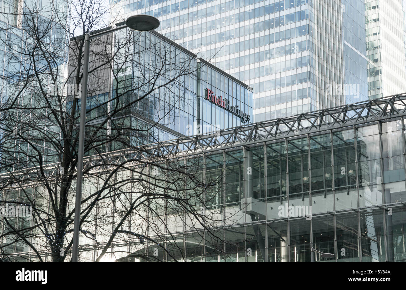 Fitch Ratings building at Canary Wharf - LONDON/ENGLAND FEBRUARY 23 ...