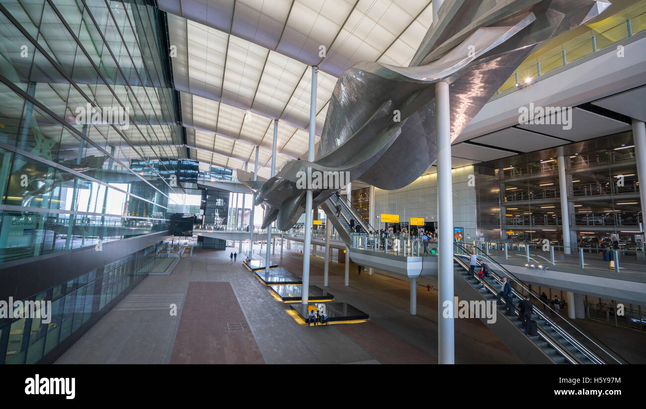 Art at London Heathrow Airport Terminal 2 Stock Photo - Alamy